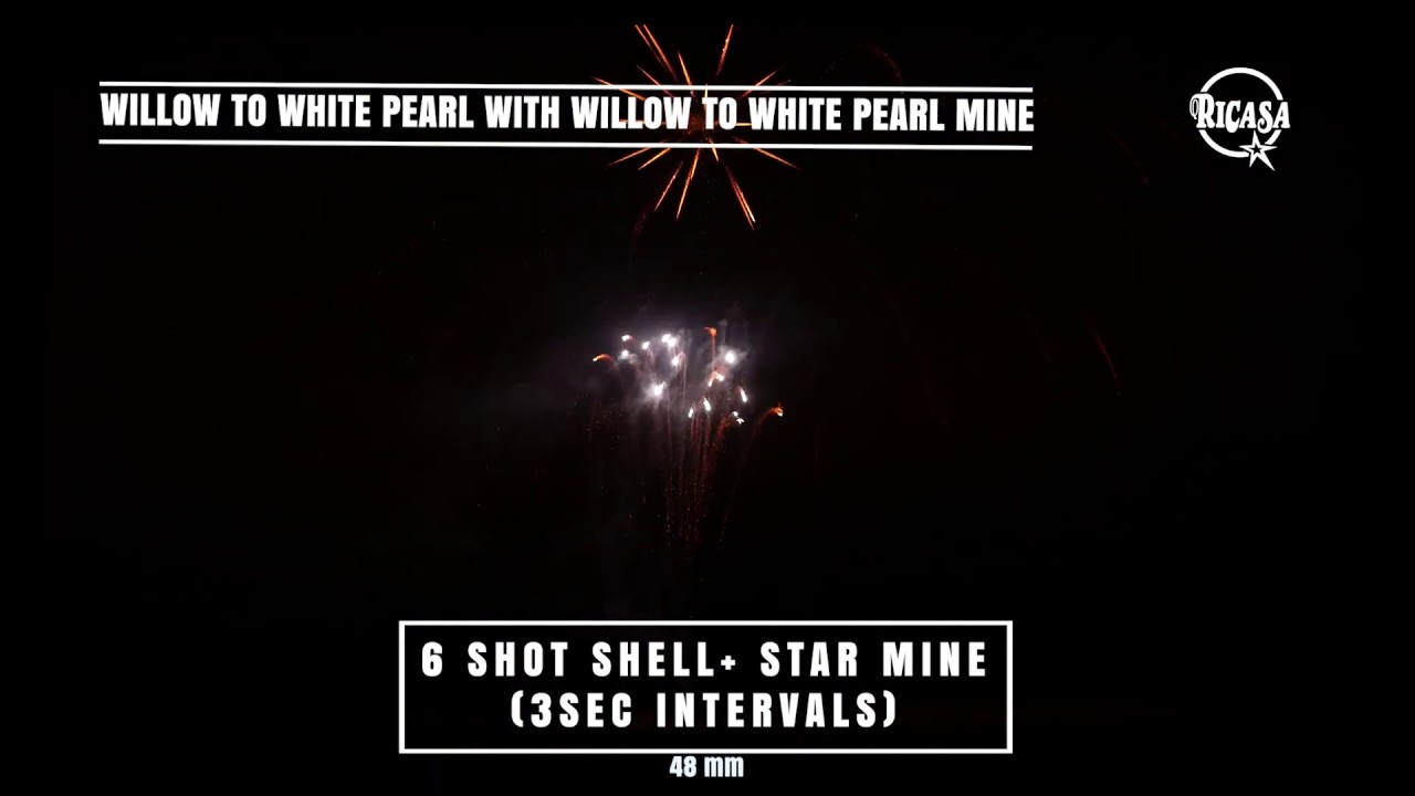 48mm Shells+Star Mine Ricasa Fireworks - YouTube