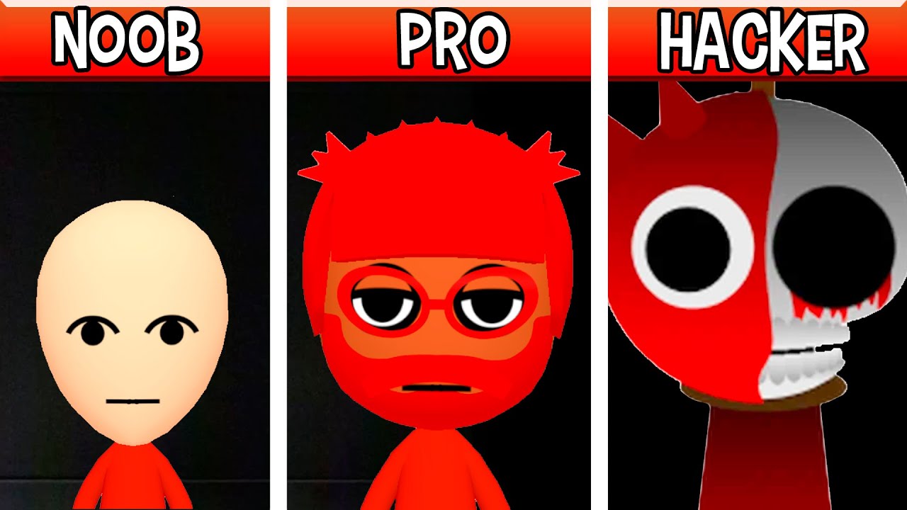 Mii Raddy : Noob, Pro, HACKER! / (Incredibox Sprunki) - YouTube