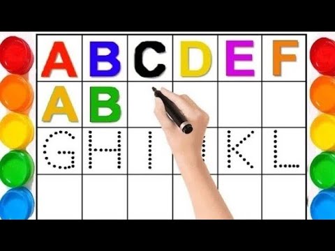 Alphabet A to Z for kids | writing along dotted lines for toddlers ...