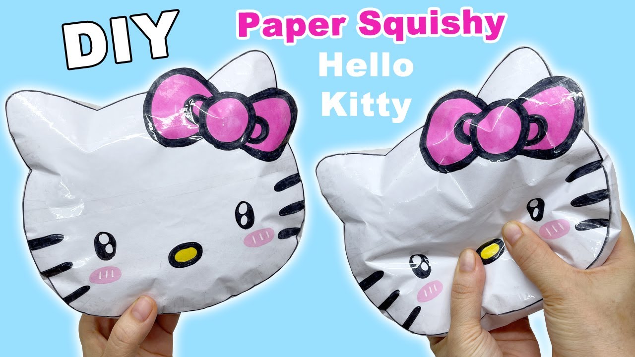 Cách làm Squishy Hello Kitty bằng giấy | DIY paper squishy | Liam ...
