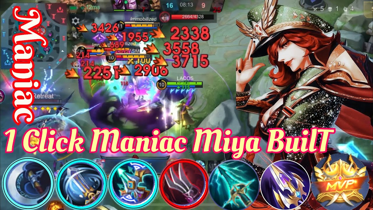 1 Hit = Maniac Miya With Most Powerful Built~Miya Solo Rank God # ...