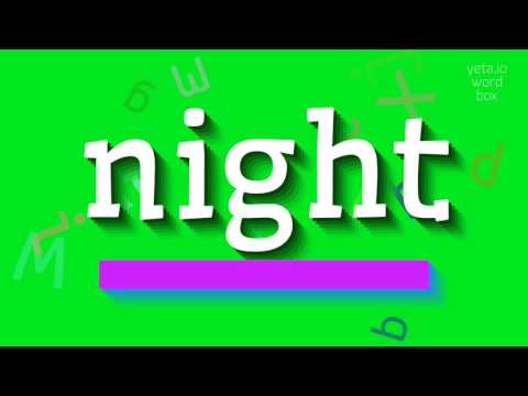 GECE NASIL DELİR?  #gece (HOW TO SAY NIGHT? #night)
