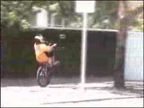 Push bike wheelie - YouTube