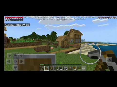 Playing minecraft on mobile part 2 - YouTube
