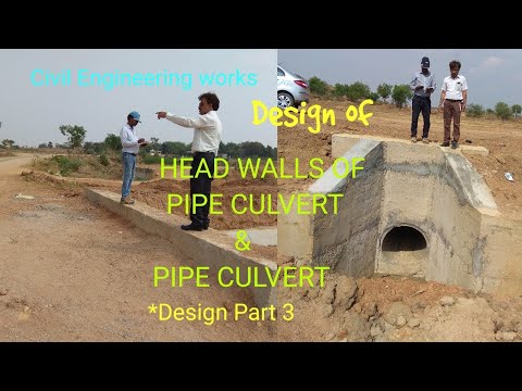 Pipe Culvert and Head Wall Design part 3 | Design of Pipe Culvert ...