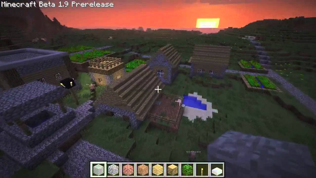 Minecraft 1.9 Pre-release Tour (Village Monks and Biomes) - YouTube