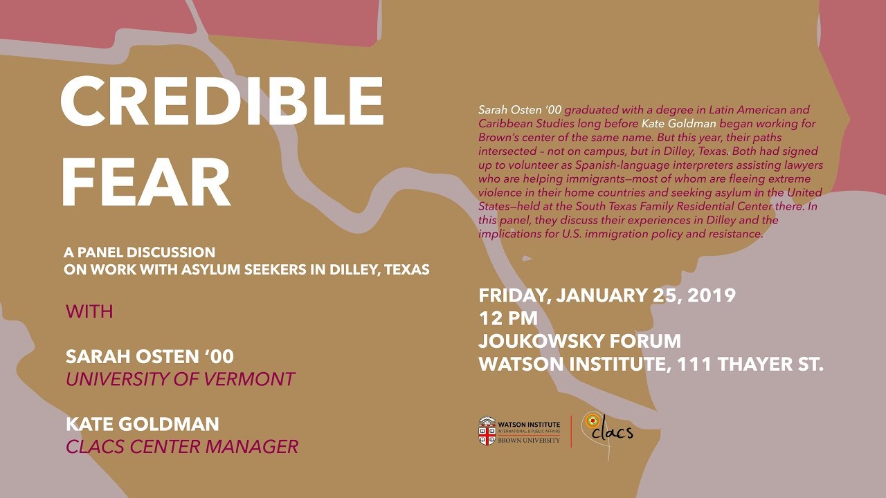 Credible Fear – Working with Asylum Seekers in Dilley, Texas - YouTube