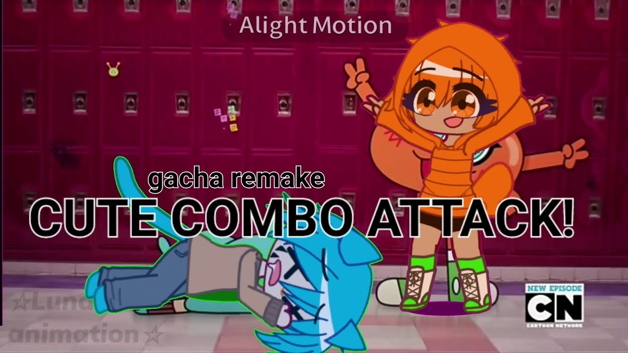 CUTE COMBE ATTACK!![]gacha remake - YouTube