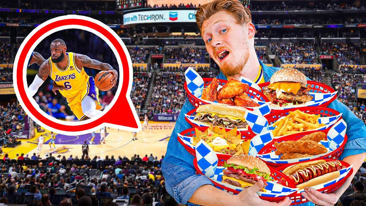 I Ate EVERYTHING At An NBA GAME! - YouTube