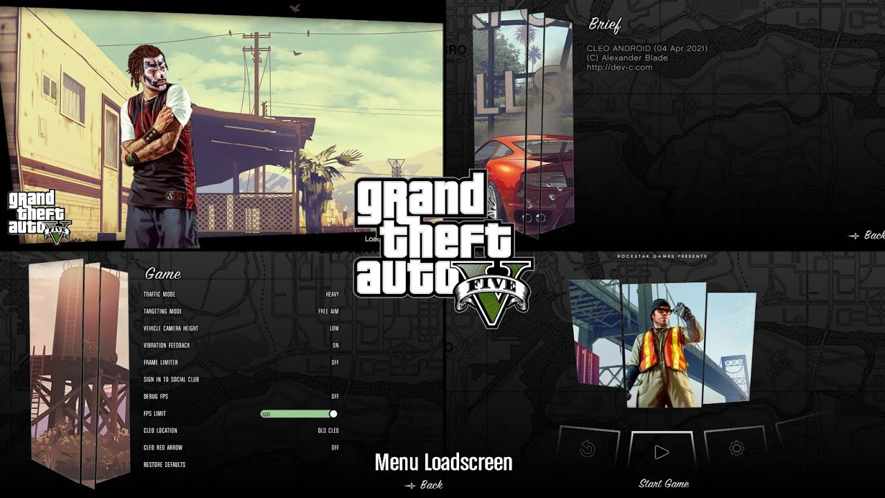 GTA V Menu Loadscreen - GTA SA Android Mod - YouTube