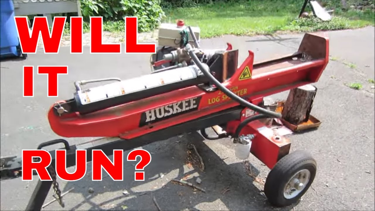 Log Splitter abandoned 10 years ago, Can It Be Saved? - YouTube