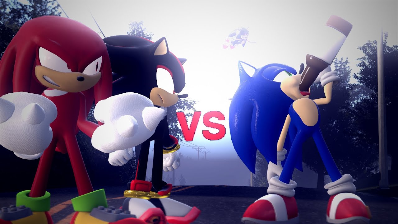 SONIC VS KNUCKLES & SHADOW (OLD SCENE PREMIUM) - YouTube