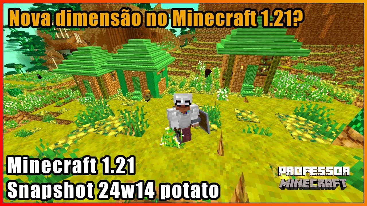 Nova Dimensão no Minecraft 1.21! (Snapshot 24w14potato) 1 de Abril! - YouTube