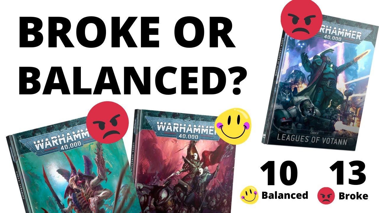 Every Warhammer 40K Codex in 9th Edition Rated - Broken or Balanced on ...