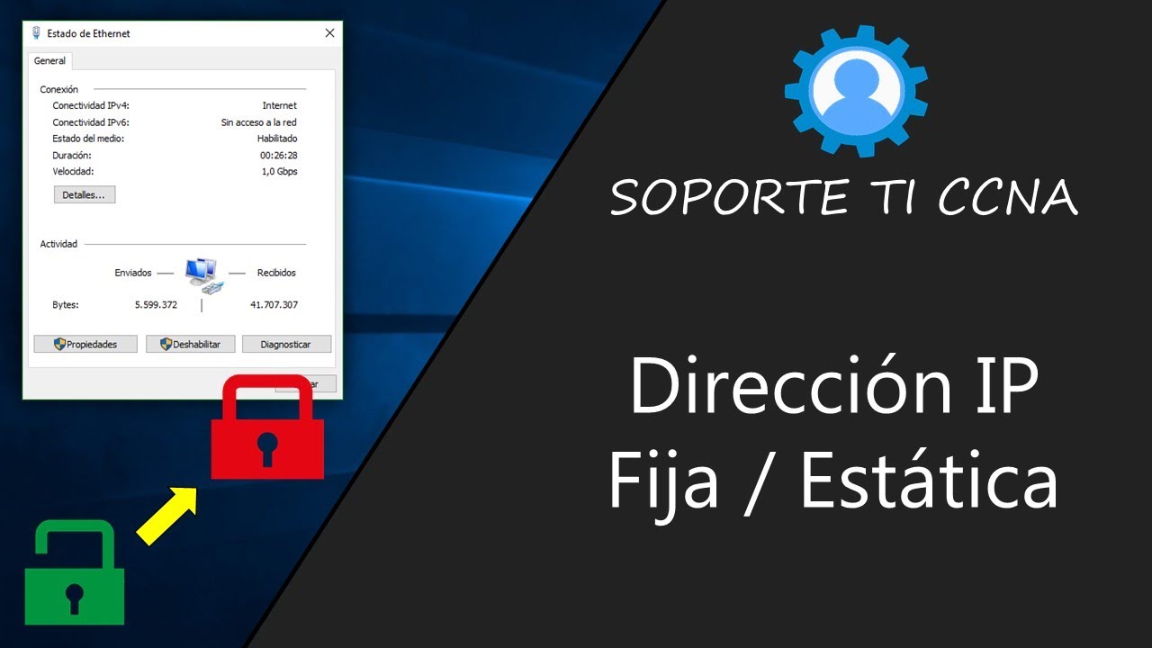Como Configurar Una Dirección IP Estática en Windows 10 | Teoría ...