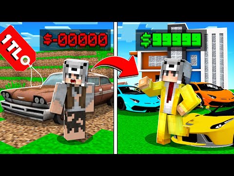 ARABA DÜKKANI AÇIP MİLYONER OLDUM 😱 - Minecraft