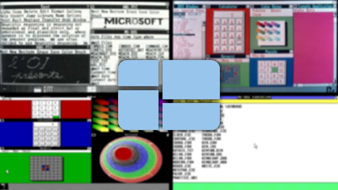 История Windows 1.0 - YouTube