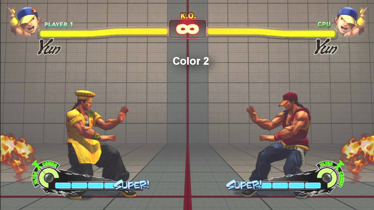 SSF4 AE Yun and Yang Alternate costume colors - YouTube