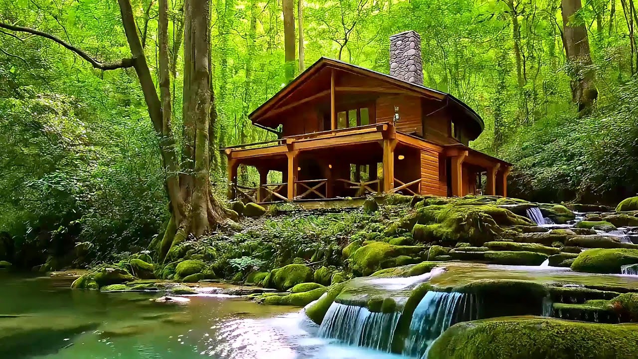 Deep Relaxation with Soothing Mountain Stream Sounds and Forest ...