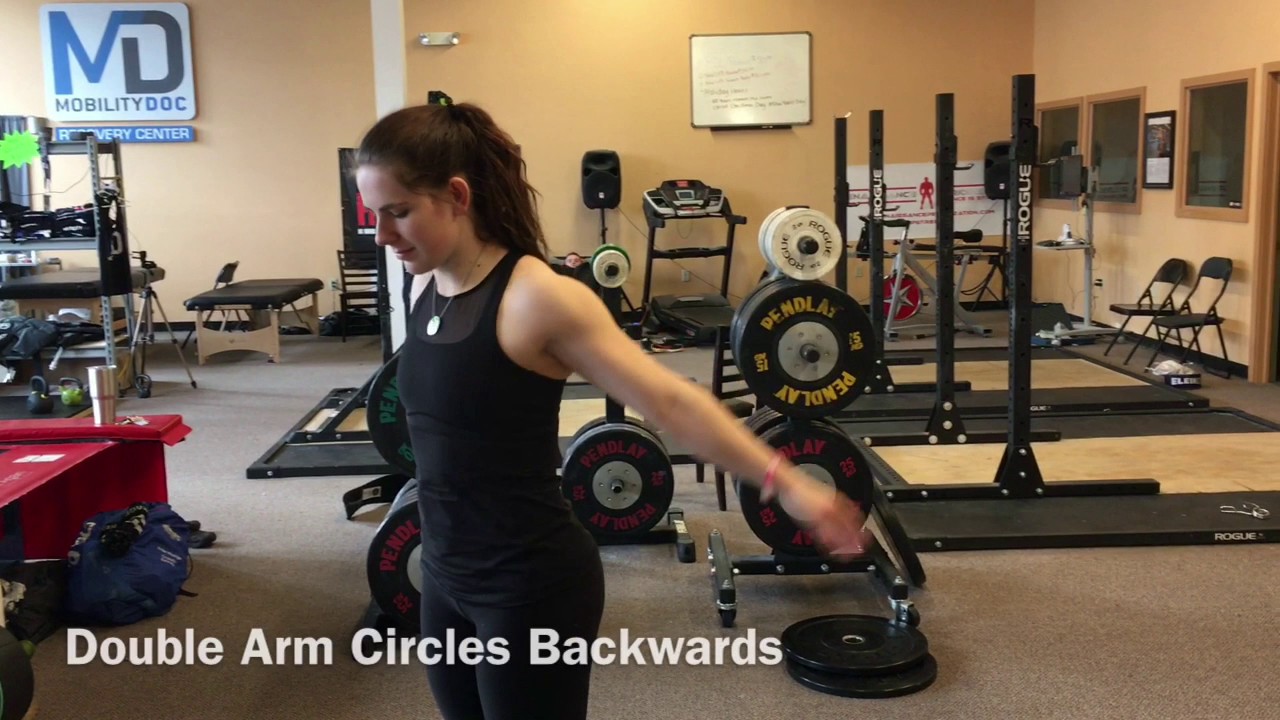 Double Arm Circles Backwards - YouTube
