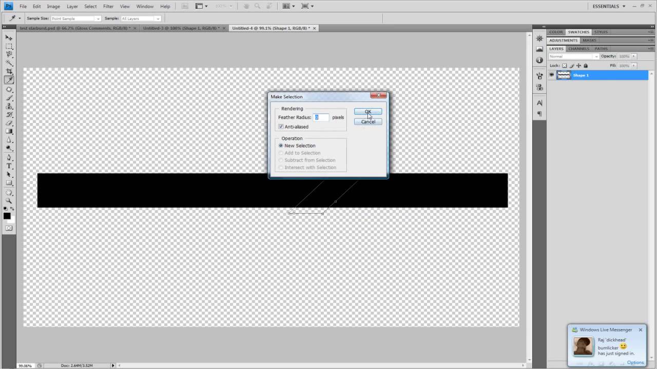 Background Split Banner Tutorial Photoshop CS4 - YouTube