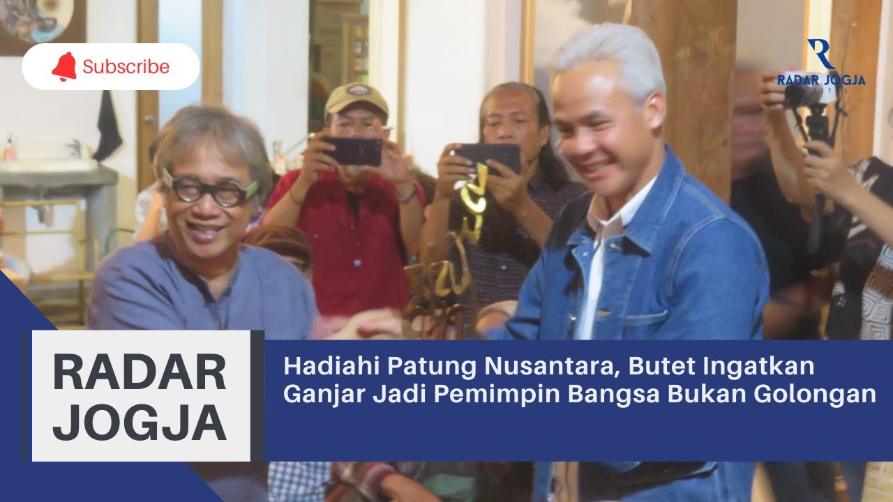 Hadiahi Patung Nusantara, Butet Ingatkan Ganjar Jadi Pemimpin Bangsa ...