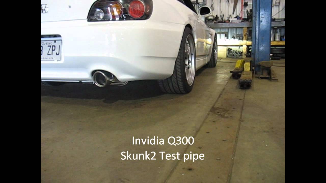 S2000 Invidia Q300 Vs Stock Exhaust - YouTube