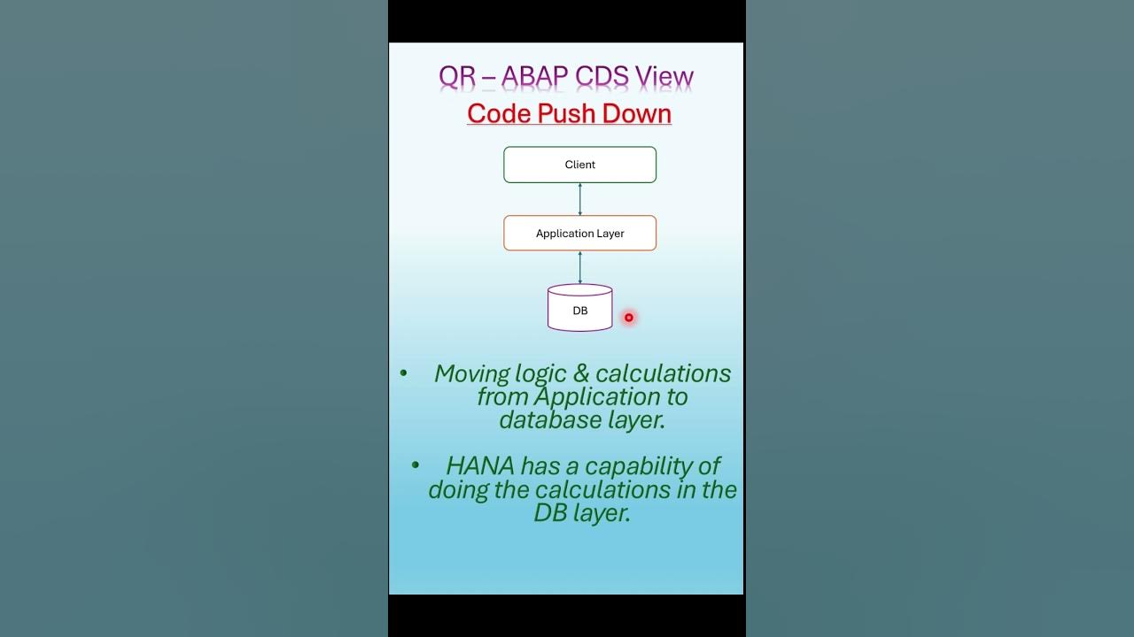 QR 1 - CDS Views - Code push down - YouTube