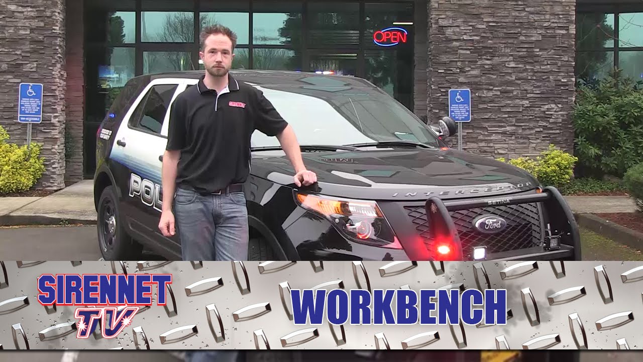 A 2015 Slick Top Ford Interceptor Police Utility Install - YouTube