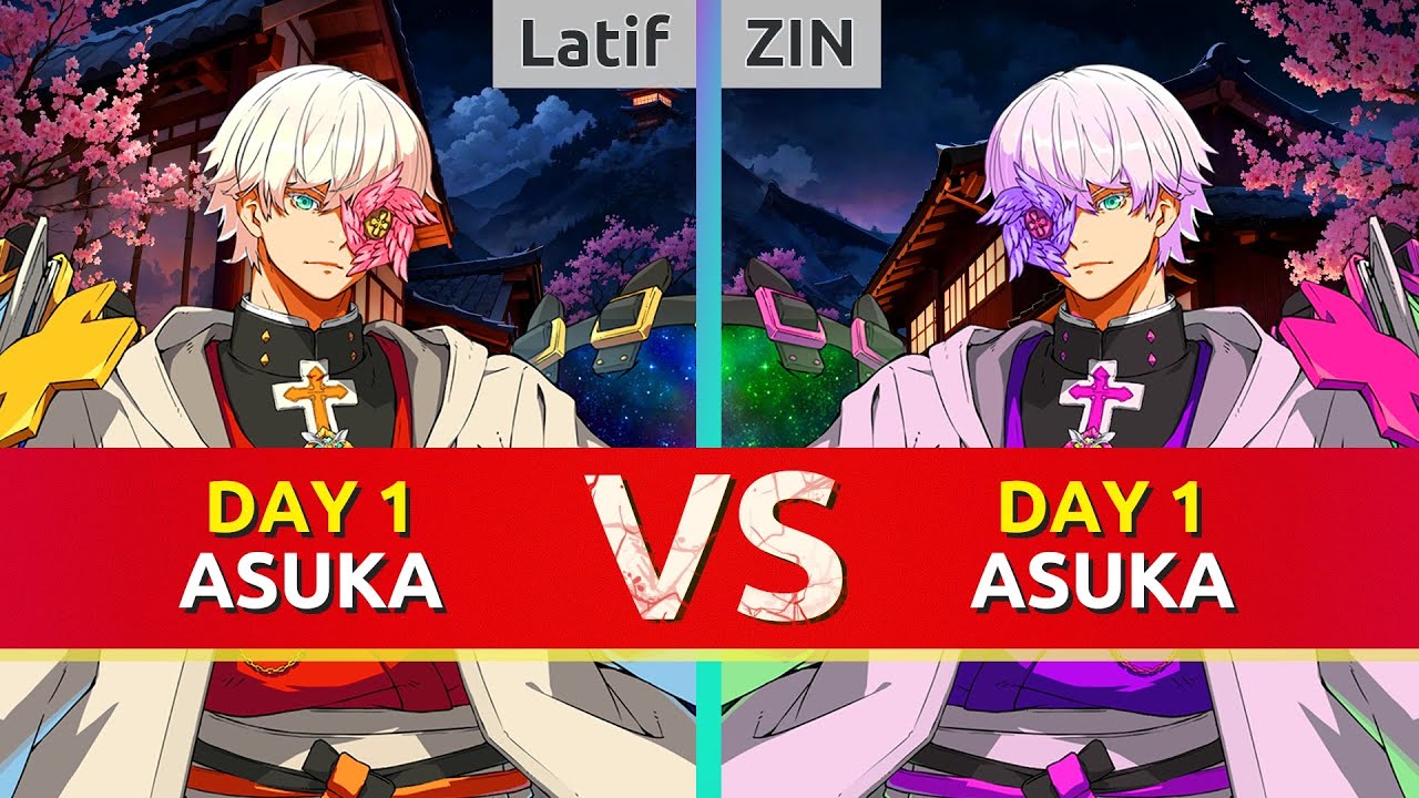 GGST Latif (Day 1 Asuka) vs ZIN (Day 1 Asuka). Gameplay - YouTube