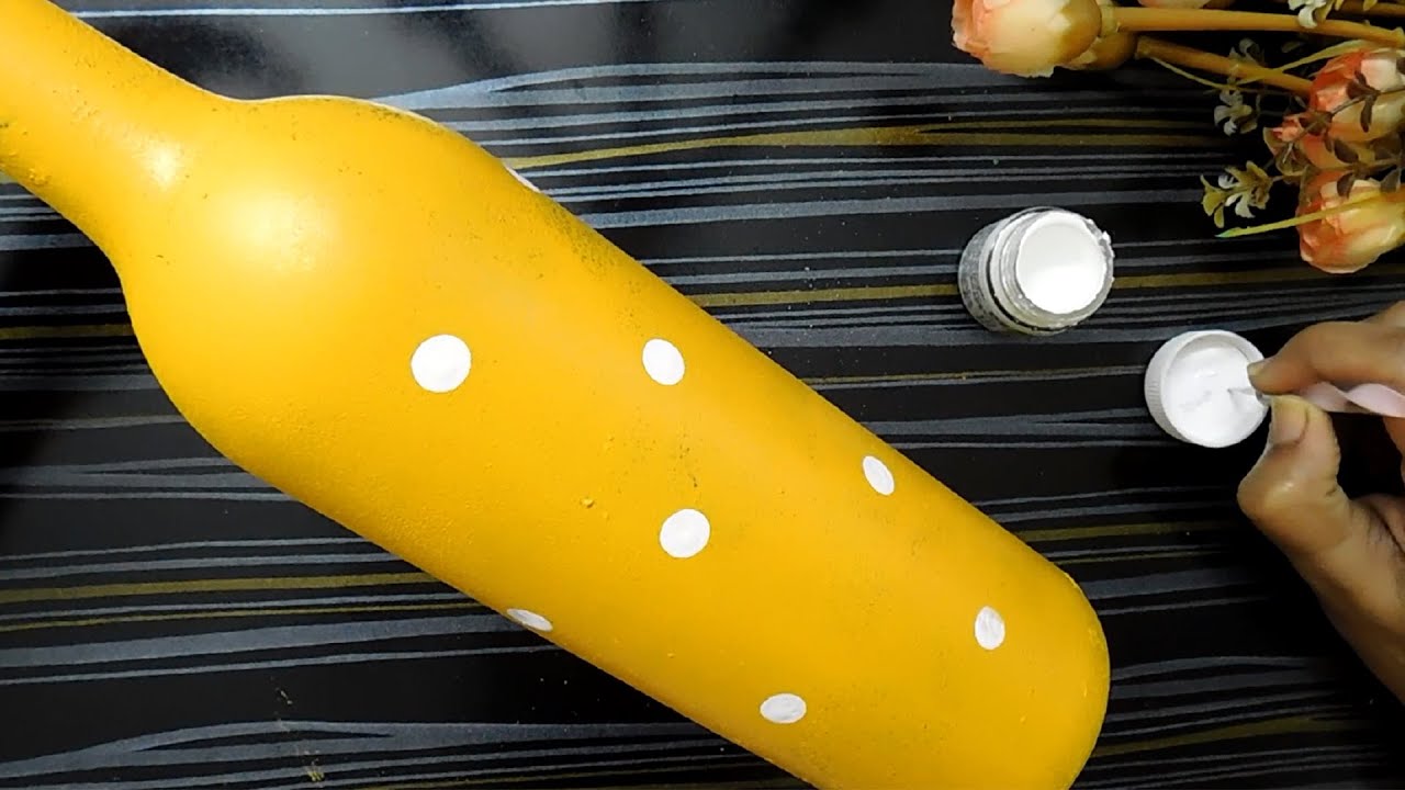 BEAUTIFUL MANDALA BOTTLE ART | BOTTLE ART FOR BEGINNERS | MANDALA ART ...