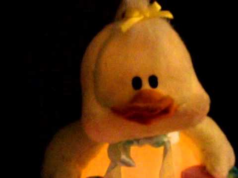 Vintage Fiber Optic Duck Chick In Egg Easter Spring Decoration - YouTube