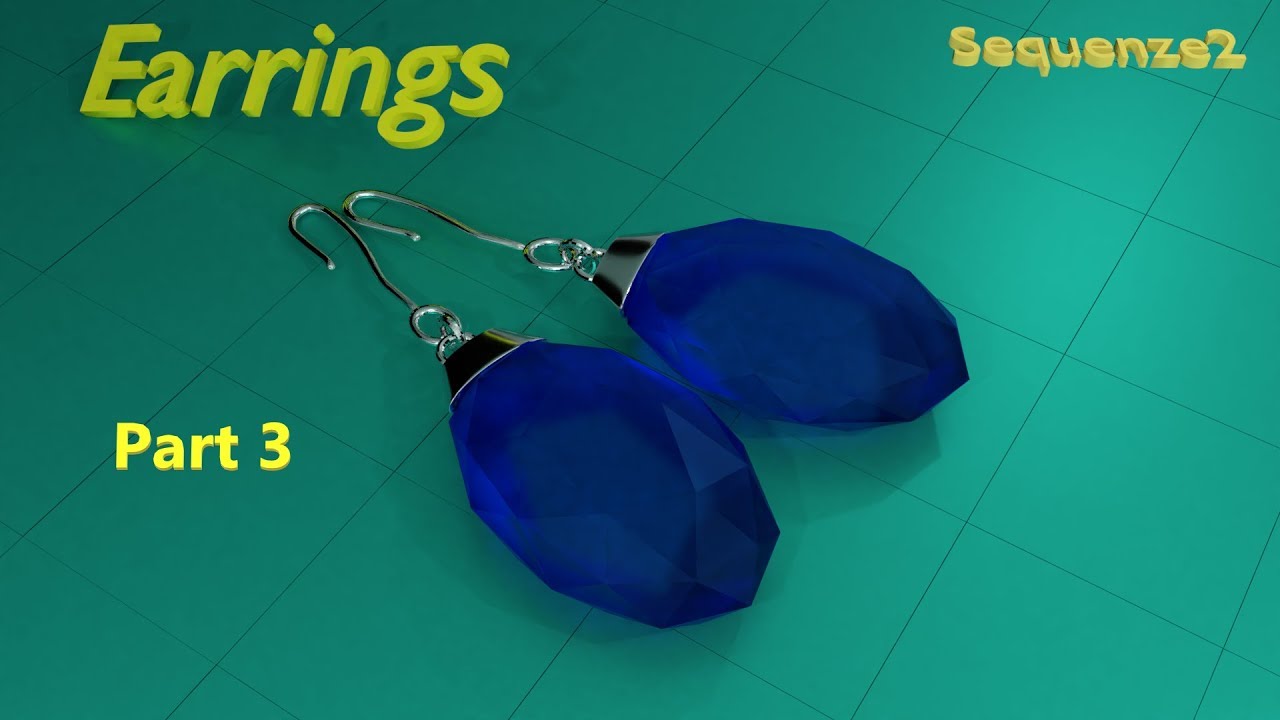 Blender Tutorial - Earrings part 3 - YouTube