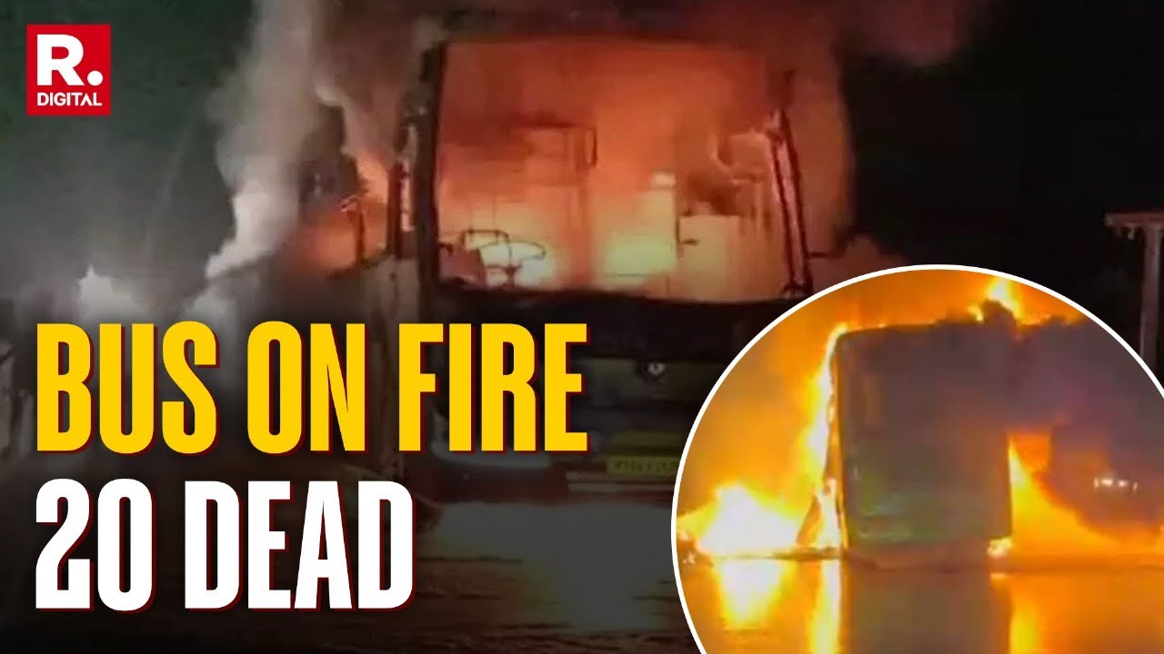 BREAKING: Bengaluru-Bound Volvo Bus Catches Fire In Kurnool, More Than ...