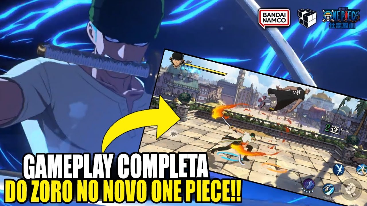 NOVO JOGO DO ONE PIECE - GAMEPLAY COMPLETA DO ZORO - One Piece Project ...
