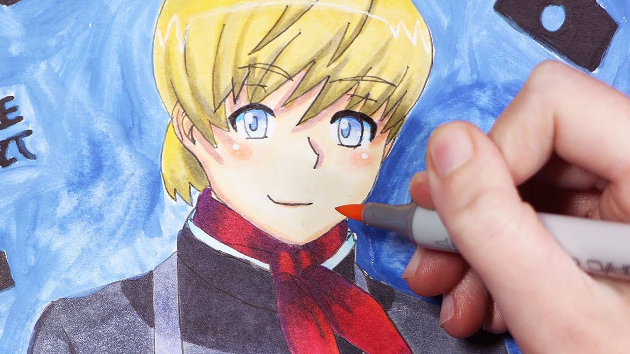 Copic Markers Speed Drawing: Yandere Simulator Fureddo Jonzu ...