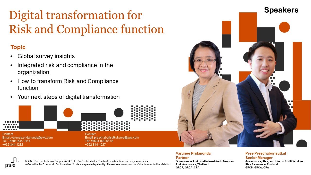 [Webinar] Digital transformation for Risk and Compliance function - YouTube