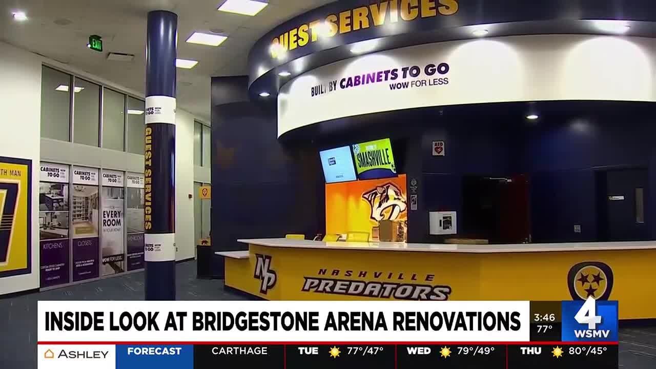 Inside look Bridgestone Arena renovations - YouTube