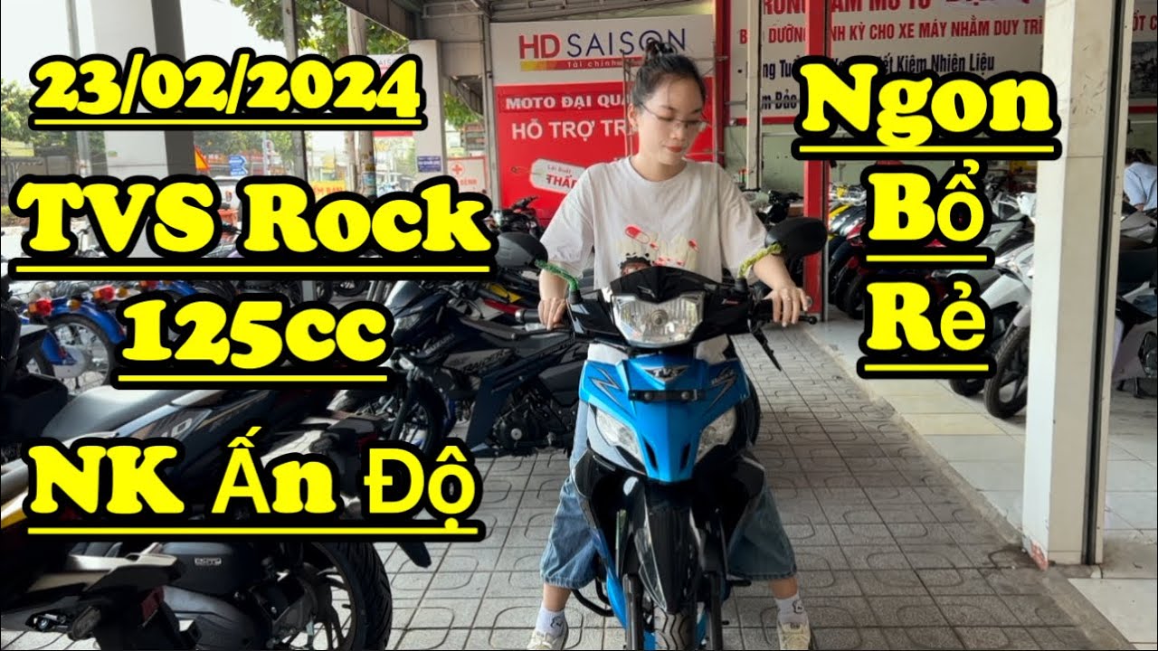 TVS Rock 125cc - NK Ấn Độ đúng nghĩa Ngon- Bổ -Rẻ/ Nhàn xe máy Đại ...