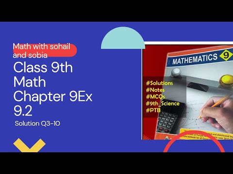 Class 9th Math science chapter 9 Ex 9.2 Q 3-10 - YouTube