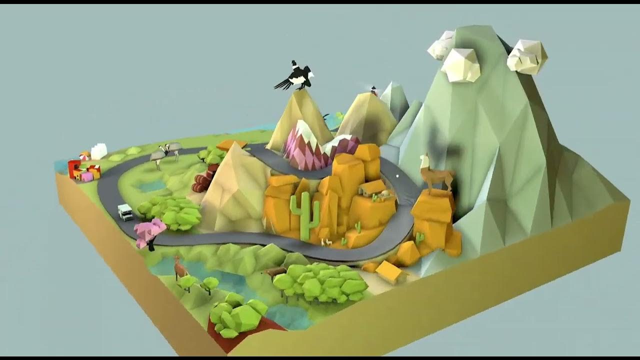 Motion Graphics Low Poly - YouTube