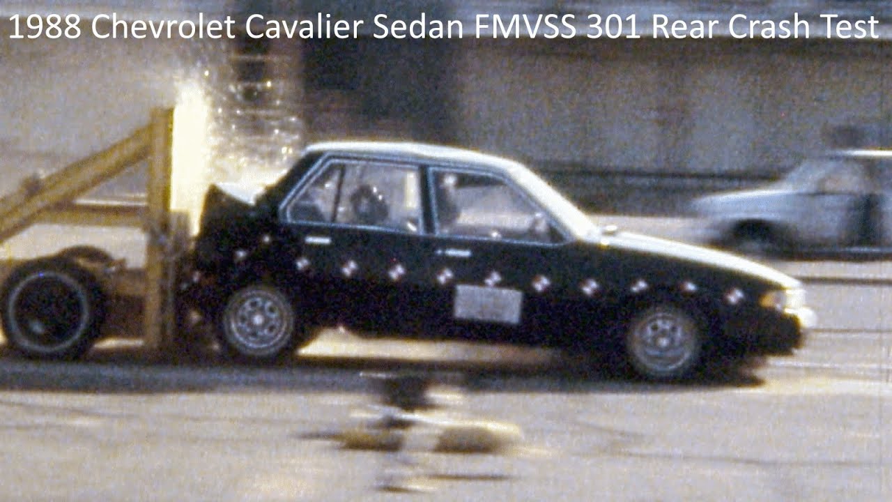 1988-1994 Chevrolet Cavalier / Pontiac Sunbird FMVSS 301 Rear Crash ...