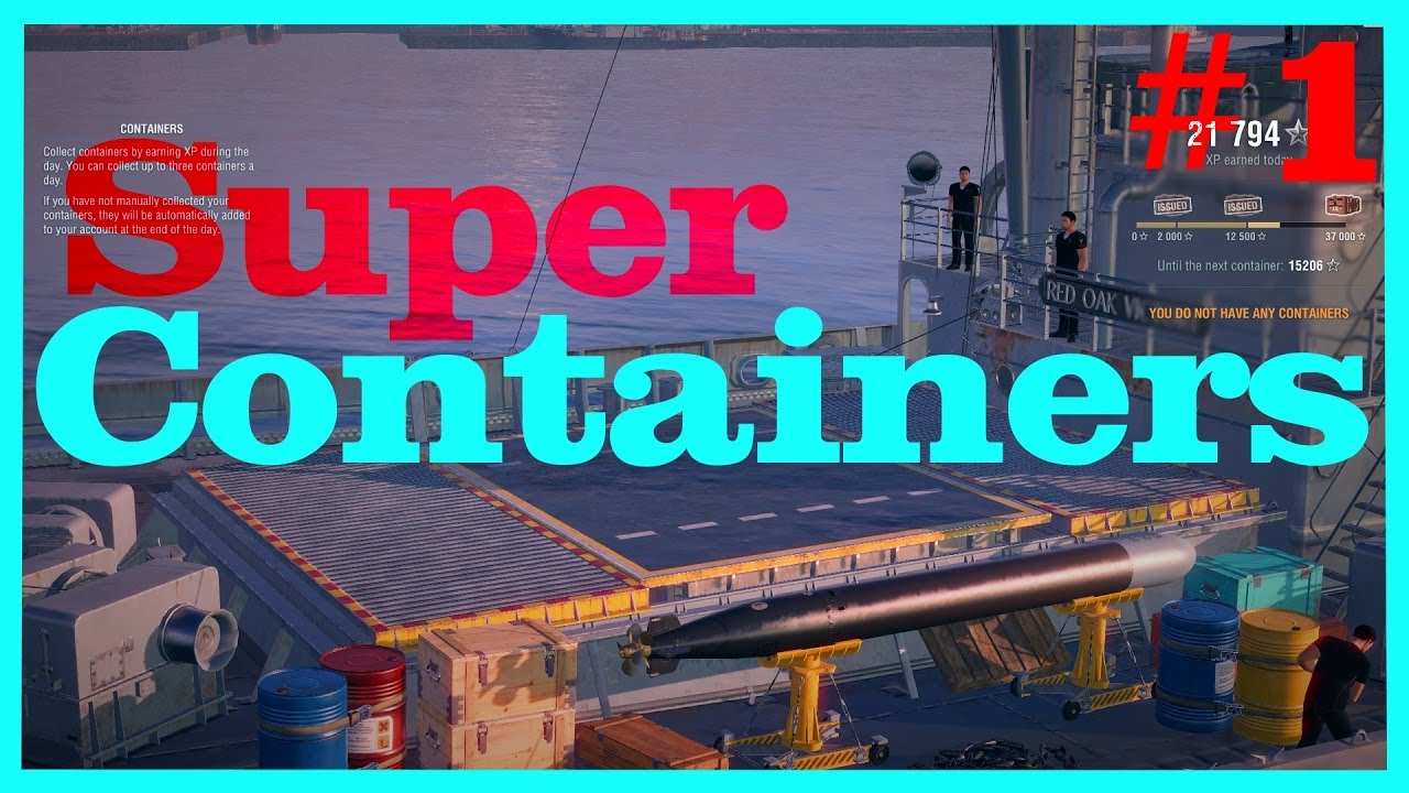 Container opening #1 my first Supercontainer ||World of Warships - YouTube