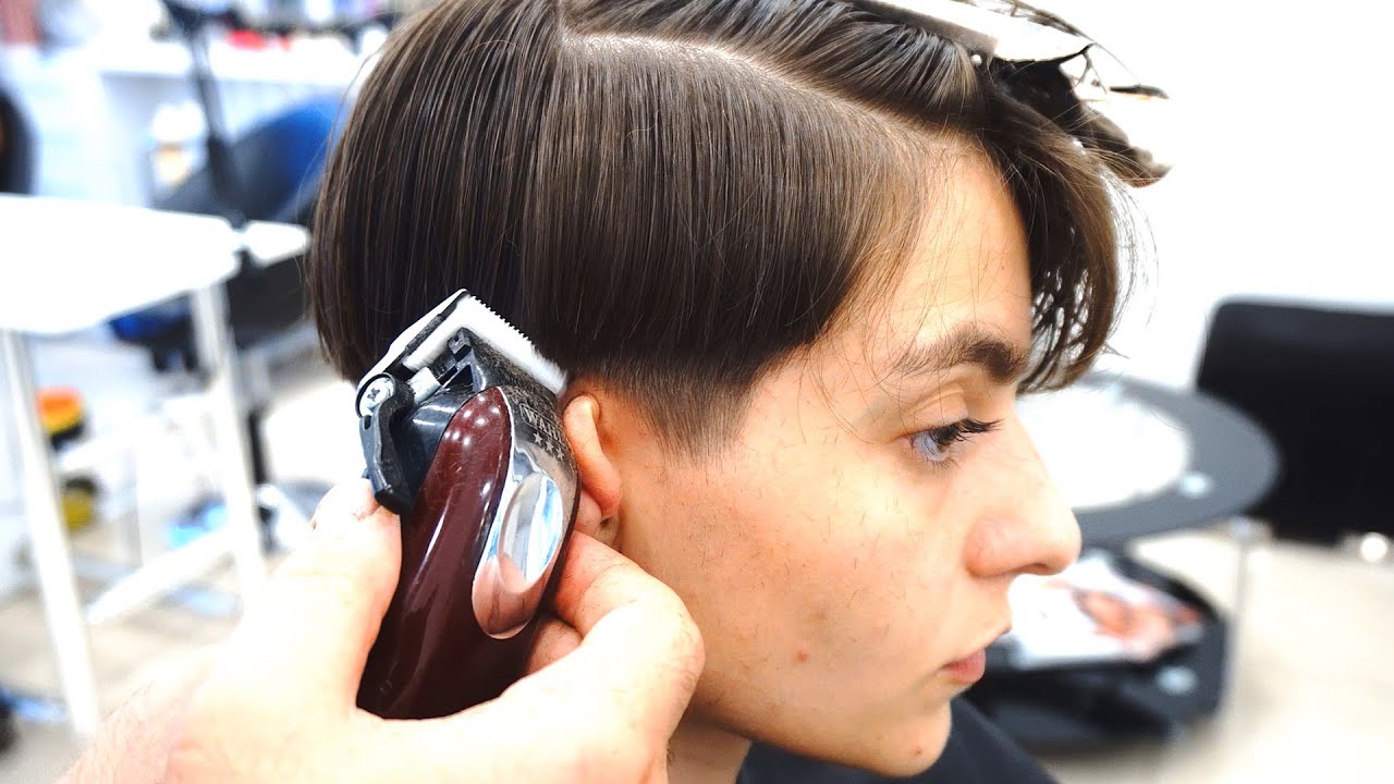 SUPER HAIRCUT | Short Mushroom Cut WITH SHAVED SIDES - YouTube