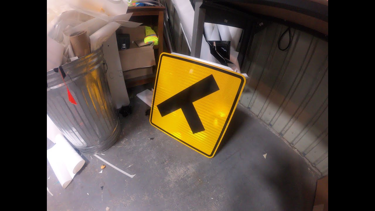 POV Sign Making #1 | MUTCD W2-2 Sign Build-Along! - YouTube