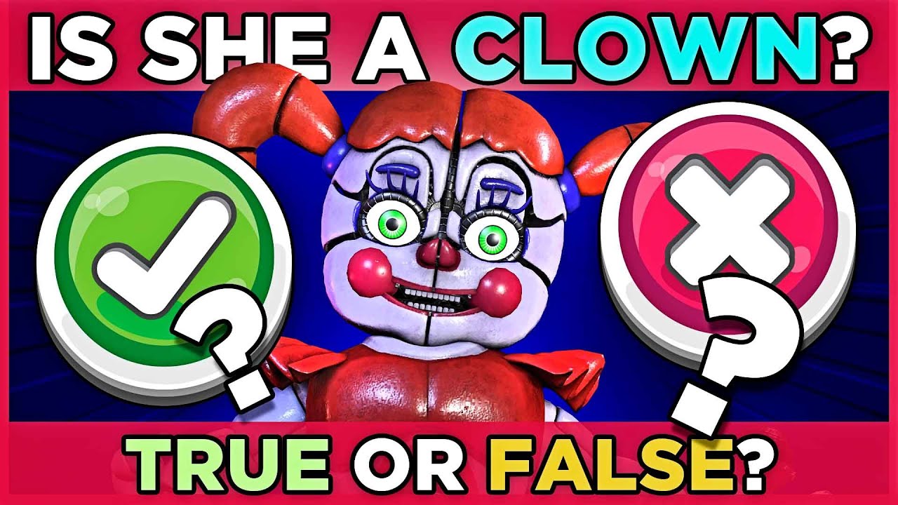 🐻🎩 FNAF | 30 TRUE OR FALSE CHALLENGES | Edition: Five Nights at Freddy ...