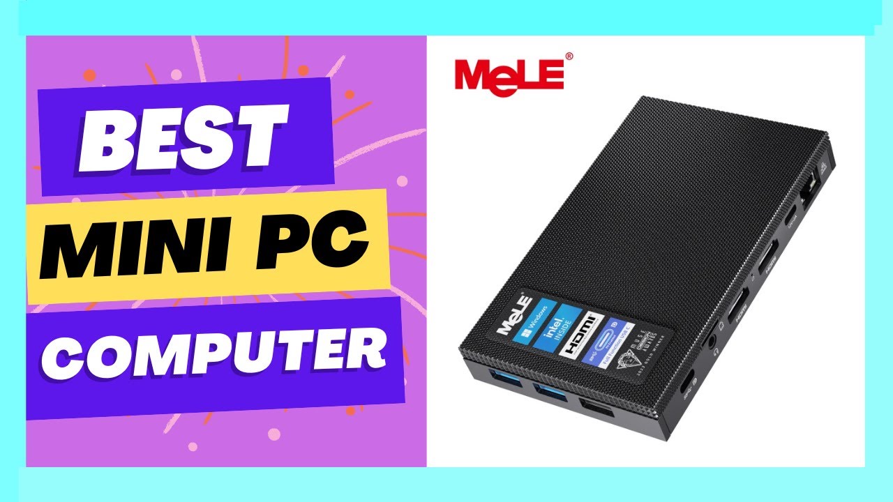 MeLE Slim Mini PC N100 Fanless Desktop Computer LPDDR4X - YouTube
