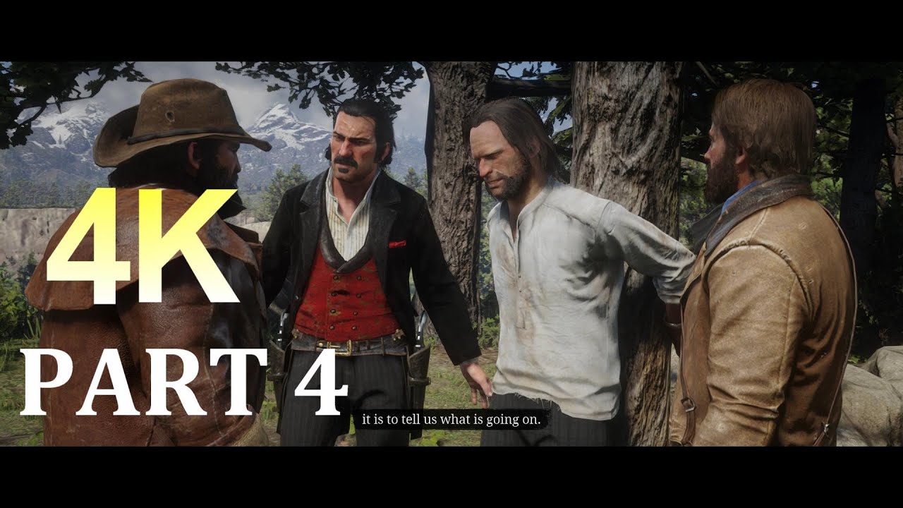 RED DEAD REDEMPTION 2 Walkthrough Gameplay 4K Part 4 - GANG HIDEOUT ...
