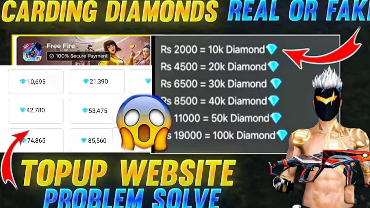 FF CARDING DIAMONDS DETAILS | LIVE PURCHASING WEBSITE REVIEW - YouTube