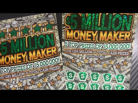 $5 Million Money Maker! Last 2 of the Pack! PA Lottery - YouTube